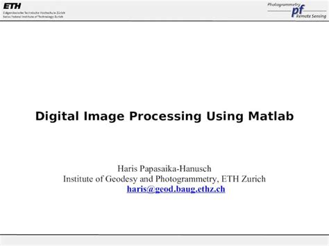 Pdf Digital Image Processing Using Matlab University Of Maryland€¦ · Digital Image