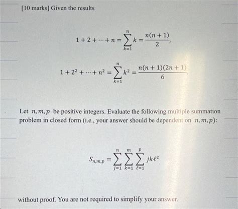 Solved 10 Marks Given The Results