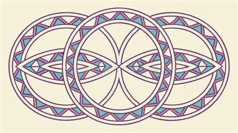 Circle Pattern Geometric Design And Abstract Art Element Vector Design Generative Ai Stock