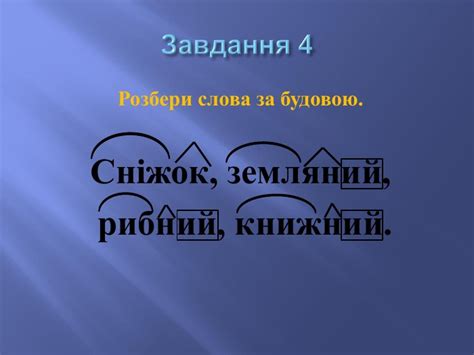 Розбір слів за будовою