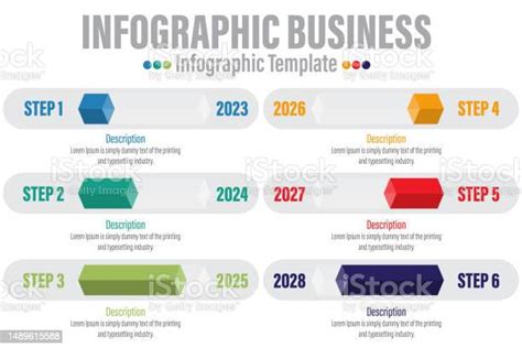 6 단계 단계 로드맵 옵션 이정표 타임 라인 프로세스 또는 워크 플로우가있는 6 개의 6 옵션 3d 큐브 모양 요소 비즈니스