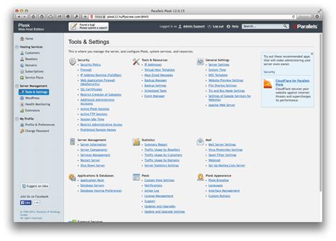 Plesk 12 Overview Of New Security Features • Conetix