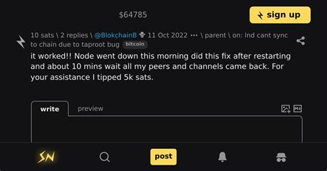 Reply On Lnd Cant Sync To Chain Due To Taproot Bug Stacker News ~bitcoin