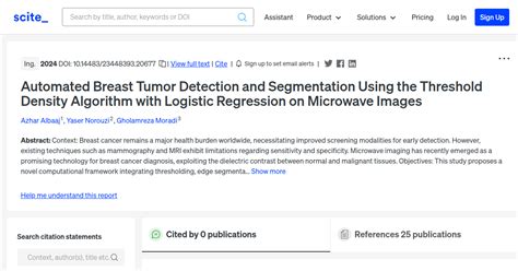 Automated Breast Tumor Detection And Segmentation Using The Threshold