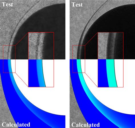 Comparison Between The Shadowgraph Of The Test And Calculated Density