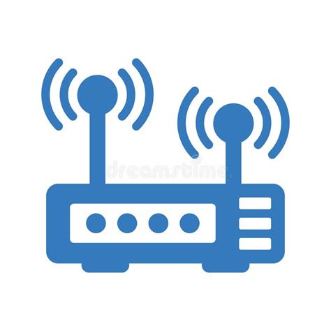 Wi Fi Router Network Device Access Point Flat Vector Icon Illustration Simple Black Symbol