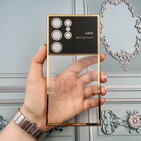 قاب گوشی Galaxy S23 Ultra سامسونگ Camera Lens شفاف محافظ لنز دار دور