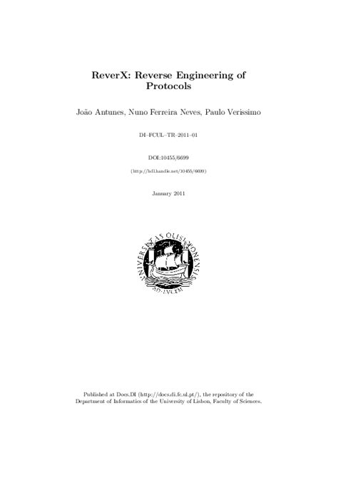 Pdf Reverx Reverse Engineering Of Protocols
