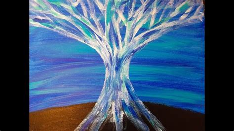 Tree Of Life Painting Tutorial Acrylic Paint Easy And Fun For Beginners Relaxing Calmi