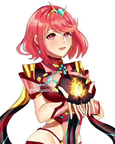 Commission Pyra From Xenoblade2 By Kiyoshiai On Deviantart