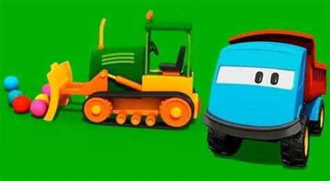 Видео Мультик конструктор Грузовичок Лева и Бульдозер развивающие мультики про машинки для
