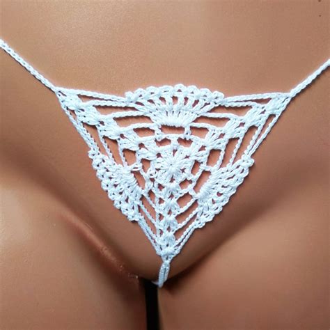 Crochet Extreme Micro Bikini Bottom Micro See Through Thongs Etsy Artofit