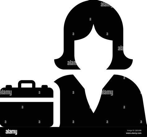 Business Female Icon Use For Commercial Purposes Print Media Web