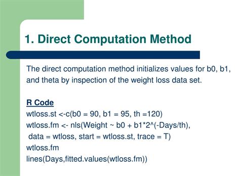 PPT Fitting Non Linear Regression Models V R PowerPoint Presentation ID