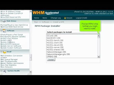 How To Install New Software Using RPMs In WHM FastDot Cloud Hosting WIREDGORILLA