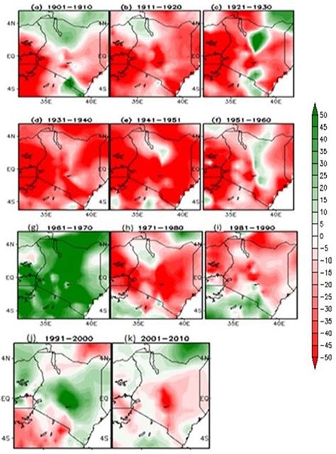Rainfall Variability Over Kenya 1950 2012