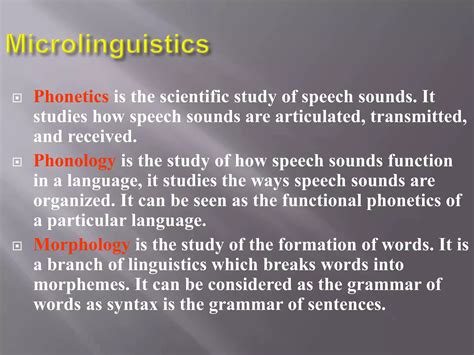 Introduction To Linguistics Lecture 1 Ppt