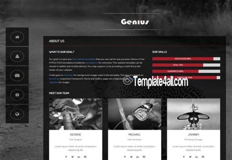 Matrix Abstract Css3 Portfolio Template Free Download