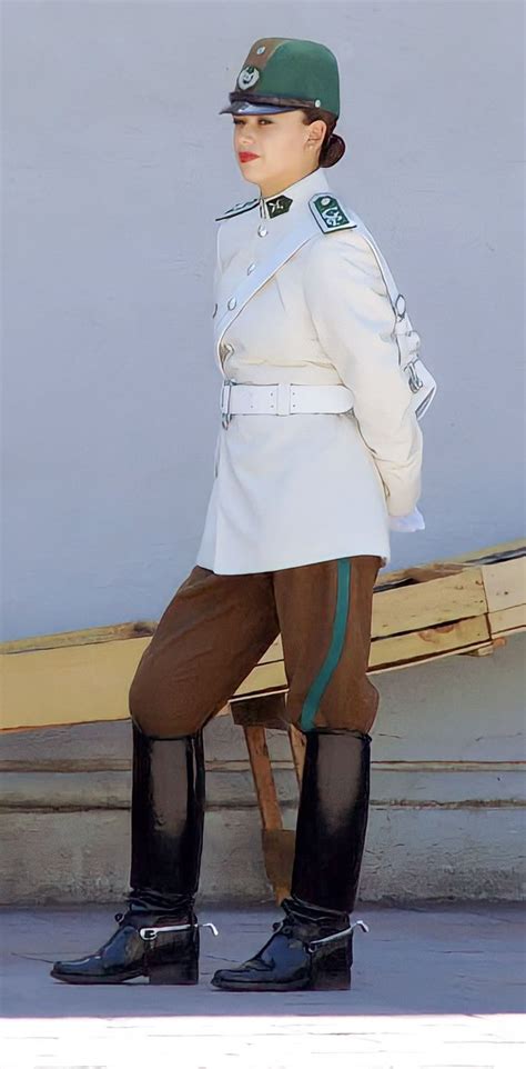 Army Police Military Uniforms Warrior Girl Asian Woman Chile