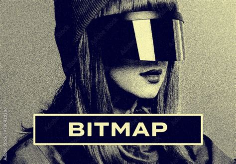 Bitmap Pixel Art Display Screen Photo Effect Paper Texture Template