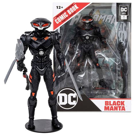 Dc Direct Aquaman Wave 3 Black Manta 7 Inch Action Figure With Comic
