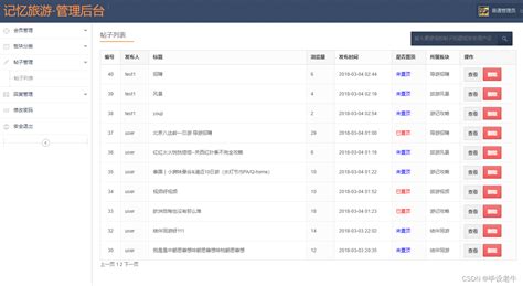 基于phpmysql的旅游旅行论坛网站的设计与实现（附源码 调试 讲解）php和mysql做一个网站 Csdn博客