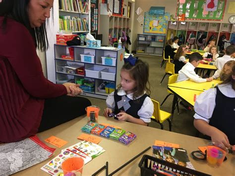 Kindergarten Counts Money In Class Store The Brook Hill School