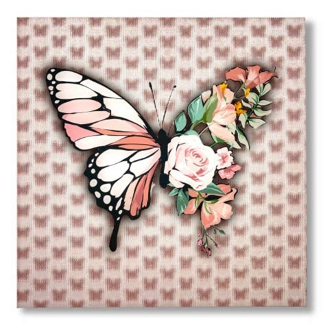 5d Multi Dimensional Flower Butterfly Wall Art Print On Strong Polycarbonate Panel Interac 16