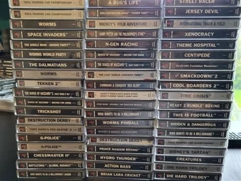 PS1 PLAYSTATION ONE Game Disk Manual Case Choose PAL Smackdown Worms TOCA Retro 7 99 PicClick UK