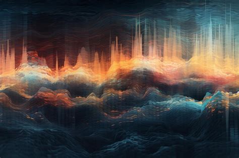 Premium Ai Image Wave Lines Neural Network Digital Puls