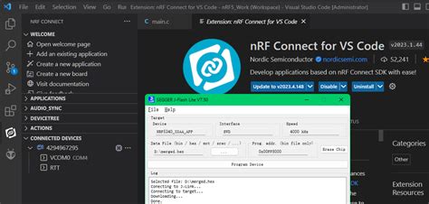 the last version 2023 4 148 of nrf connect for vs code can t found jlink devices nordic qanda