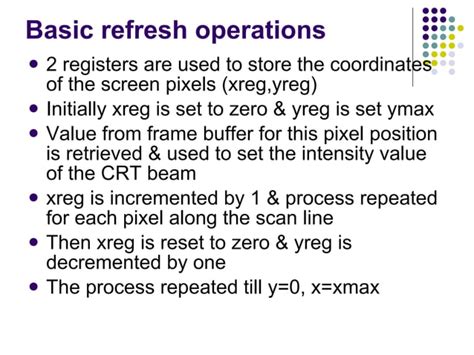 Lecture Raster Random Scan Systems PPT