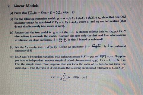 Solved a Prove that i 1n xixˉ yiyˉ i 1nxi yiyˉ b Chegg com