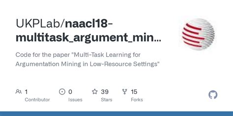 GitHub UKPLab Naacl Multitask Argument Mining Code For The Paper Multi Task Learning For