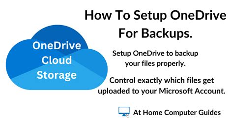 How To Setup OneDrive To Backup Your Files At Home Computer