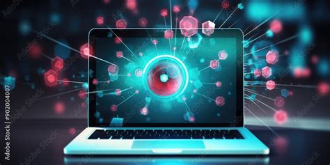 Infographic Charts Analysis Of Corporate Laptop Antivirus Or Phishing Malware Attach Detection