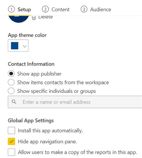 Save A Copy Of A Report And Collapse Navigation Pane In Organizational App