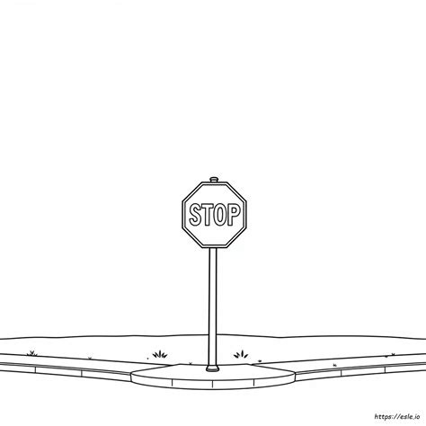 Placa De Pare Para Colorir