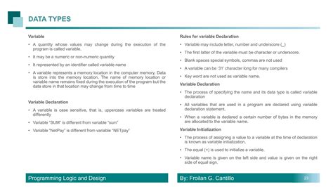 Program Logic And Design Pptx