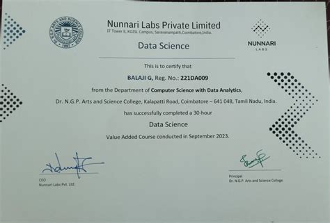 Balaji Balaji On Linkedin Data Science Certification 👍💥