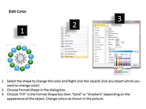 Twelve Stages Flow Chart Diverging Charts And Powerpoint Slides