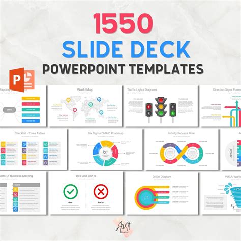 1550 Slide Deck Fully Editable Templates Powerpoint Templates Bundle