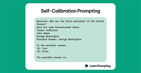 Self Calibration Prompting Enhancing Llm Accuracy Through Self Evaluation