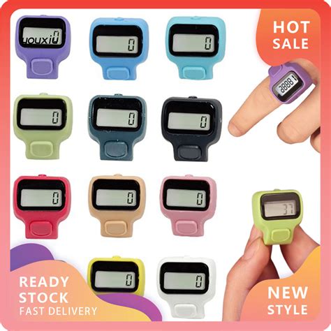 Yx 5 Digit Number Count Clicker Electronic Counter Tool 5 Digit Led Finger Ring Counter Clicker