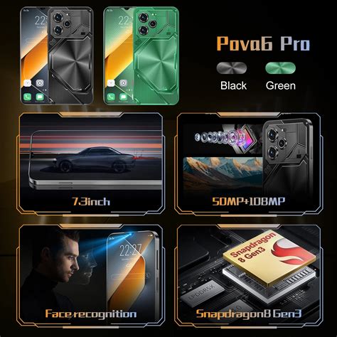 Smartphone Pova 6 Pro Unlocked Hd Screen Maximum Memory 22gb2tb 5g