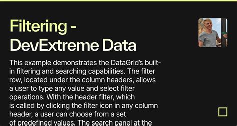 Filtering Devextreme Data Grid Forked Codesandbox