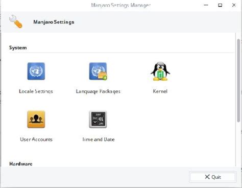 Manjaro Settings Manjaro Dot Site