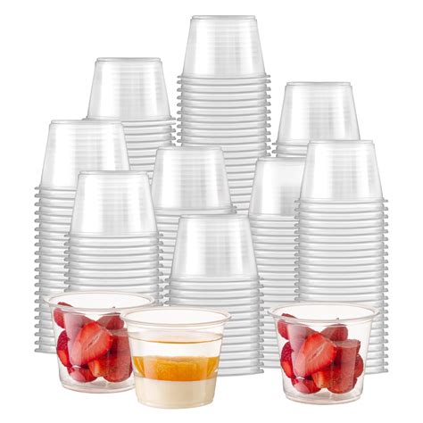 2500 Pack 4 Oz Bpa Free Disposable Condiment Cups No Lids Small