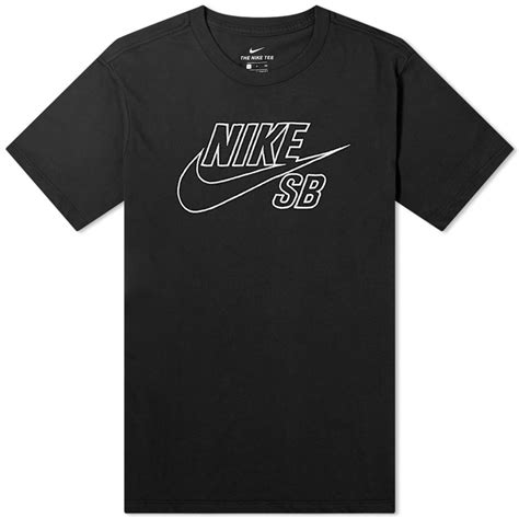 Nike Sb Embroidered Logo Tee Black And White End Hk