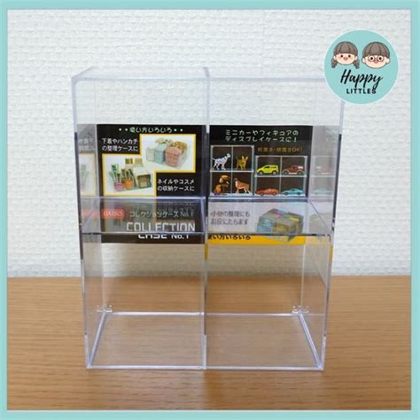 Ready Stock DAISO Collection Case MINI SHELF Display Case Stackable Figure Display Case